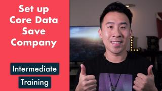 Set Up Core Data and Save Company