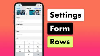 Settings Form Rows