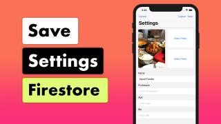 Save Settings to Firestore